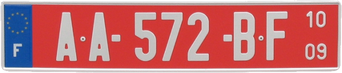 Plaque d'immatriculation rouge : Signification & Obtention